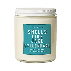 CE Craft - Smells Like Jake Gyllenhaal Scented Candle – Bourbon Vanilla Scent – Gift for Her, Jake Gyllenhaal Gift, Girlfriend Gift, Celebrity Prayer Candle