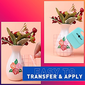 HTVRONT White Permanent Vinyl for Cricut, White Permanent Vinyl Rolls - 12" x 11 FT Adhesive Vinyl Roll for Cricut, Silhouette, Cameo, Signs, Scrapbooking, Craft, Die Cutters (Matte White)