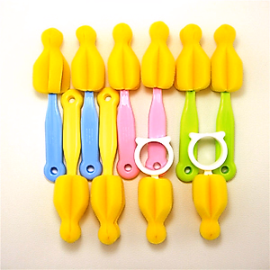 10Pcs Baby Nipple Milk Bottle Pacifier Sponge Cleaning Brushes Brush Cleaner Cleaning Tool for All Wide and Standard Nipples Baby Bottle Coffee Cup,Random Color