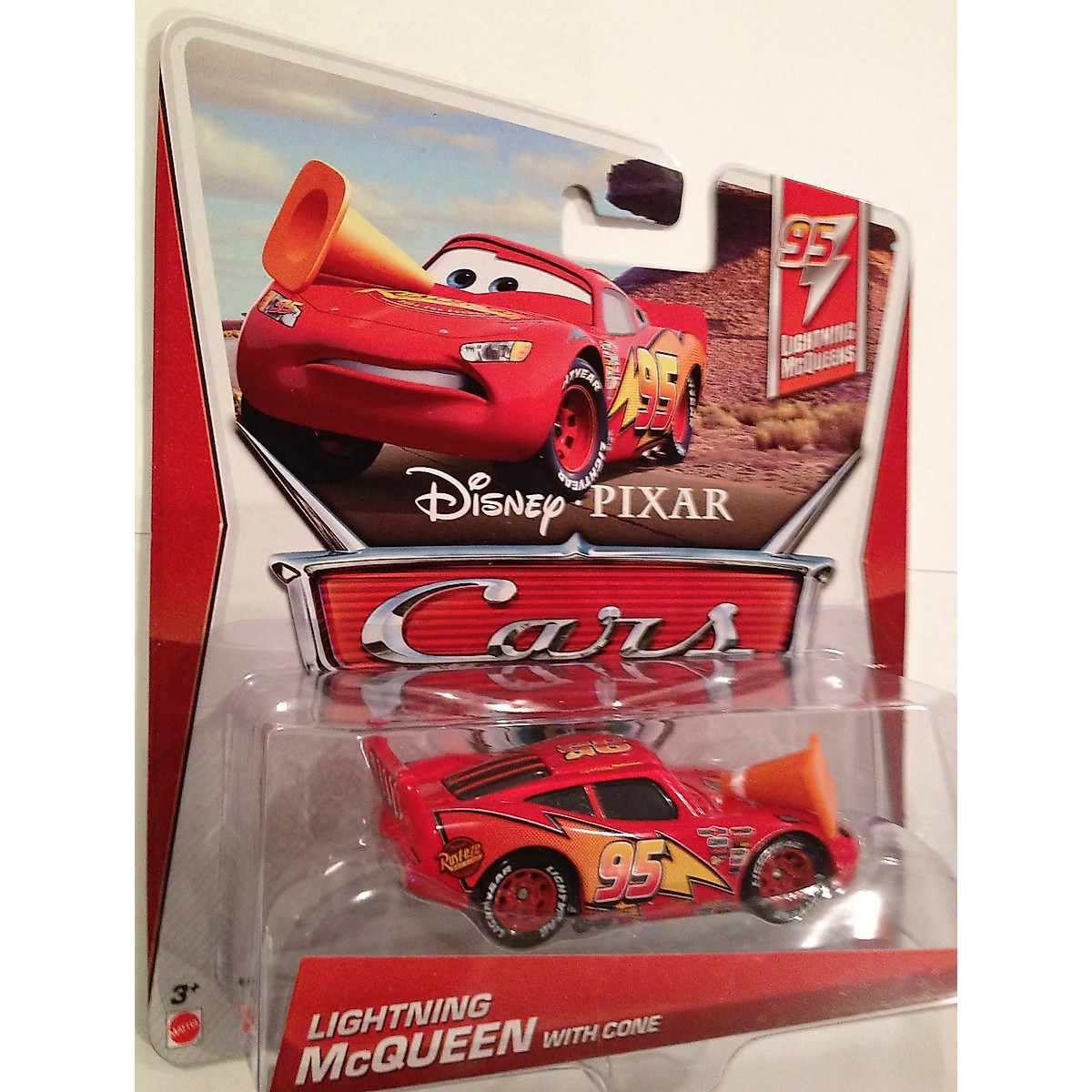 Cars 95 Lightning McQueens Lightning McQueen with Cone Die Cast Vehicle