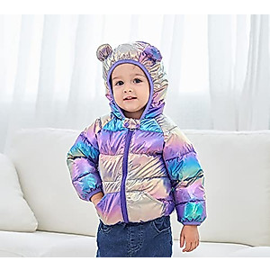 UNICOMIDEA Baby Girl Clothes 12-18 Months Cute Baby Winter Coat Long Sleeves Infant Zipper Jackets Size 18M Puffer Outerwear Coats Fashion Baby 1st Holiday Jacket