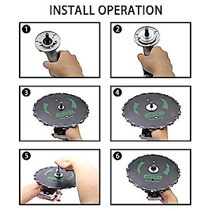 CZS 2 Kind of Lawnmower Blade Adapter Kit, Gardening Machine Brush Blade Adapter Attachment Maintenance Kit for String and Universal Trimmers Brush Cutter