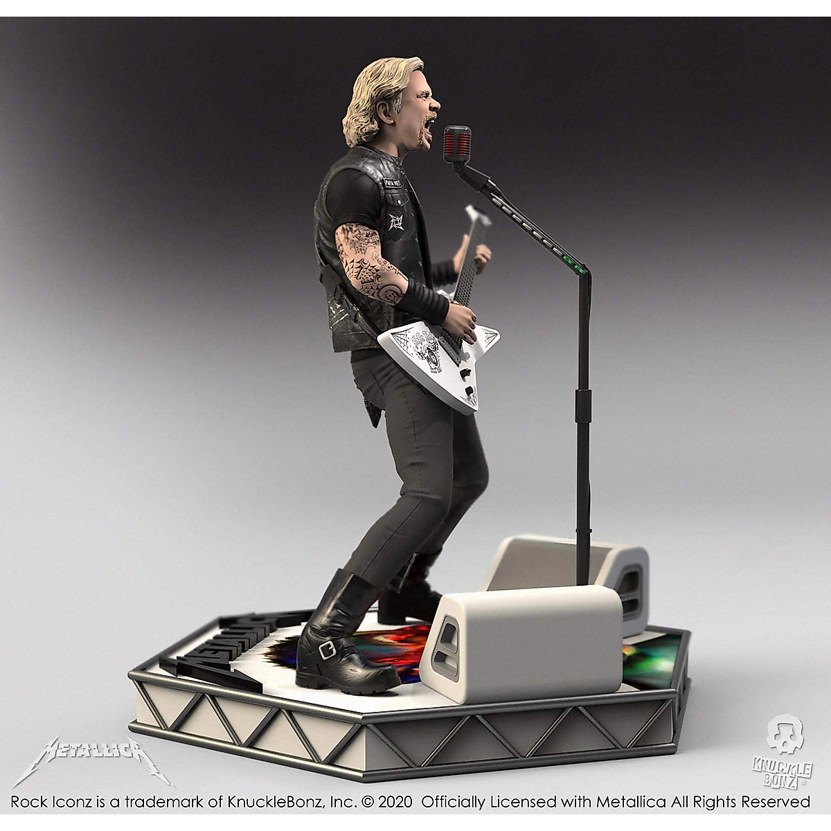 Knucklebonz - James Hetfield (Metallica) Limited Edition Collectible Statue (only 3000 Created) - Rock Iconz, Officially Licensed, Includes CoA
