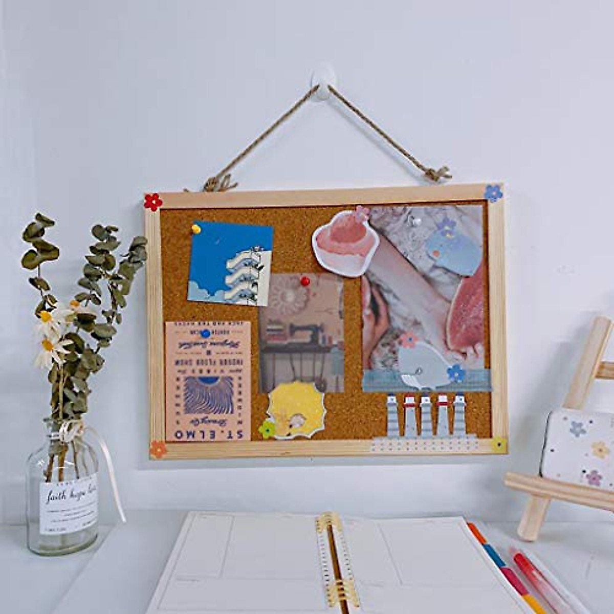 Cork Board Photo Wall, Felt Wall pegboard | Office memo Board, Bulletin Board and Children Decoration Board, DIY memo Board