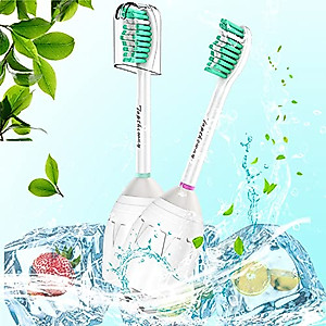 Toptheway Replacement Brush Heads Compatible with Sonicare E-Series Essence Xtreme Elite Advance and CleanCare Screw-On Toothbrush Handles HX7022/66, 6 Pack