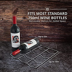 Schmécké 12 Bottle Thermoelectric Wine Cooler/Chiller - Stainless Steel - Counter Top Red & White Wine Cellar w/Digital Temperature, Freestanding Refrigerator Smoked Glass Door Quiet Operation Fridge