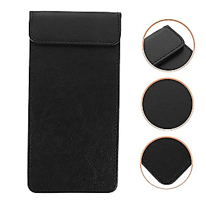 Cabilock 2pcs Bill Folder Paper folders Pocket Note pad Leather Folder Planner clipboard Bill Book Small Server notepads exam Paper Base Clip Boards Paper File Base Mini Paper Clip Pallet