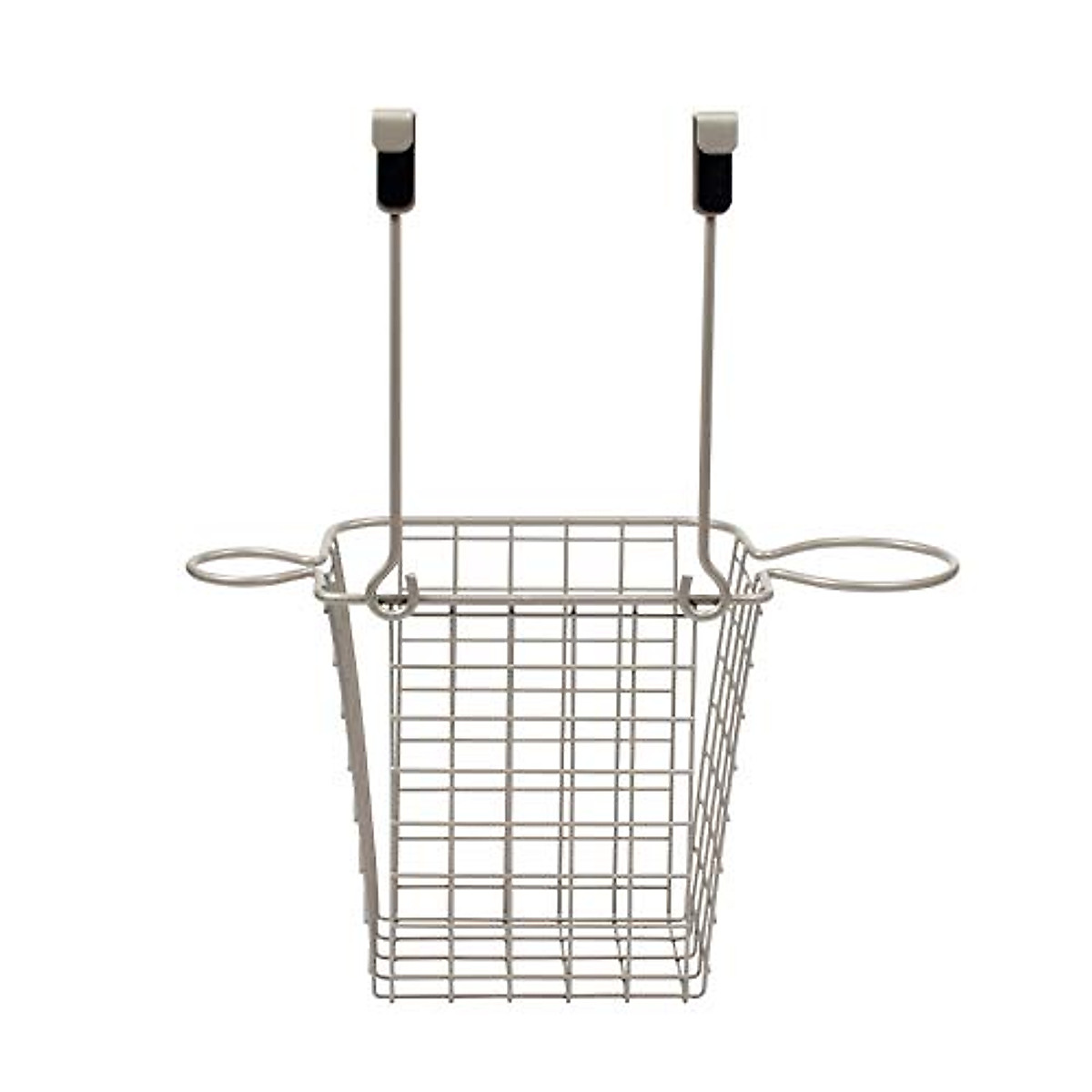 Spectrum Grid Over the Cabinet Styling Station (Satin Nickel) - Tall Bathroom & Under Sink Organizer for Hair Dryer, Beauty Tools, Accessories, & Home Essentials