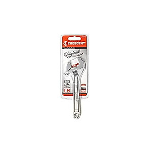 Crescent Carded Sensormatic 6-Inch Adjustable Wrench, Chrome - AC26VS