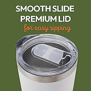 Funny Stainless Steel Stemless Wine Tumbler - 12 oz. Double Wall Vacuum Insulated Travel Glass with Lid - Great Christmas & Birthday Gifts for Best Friend, Sister, & Women (Campfire)