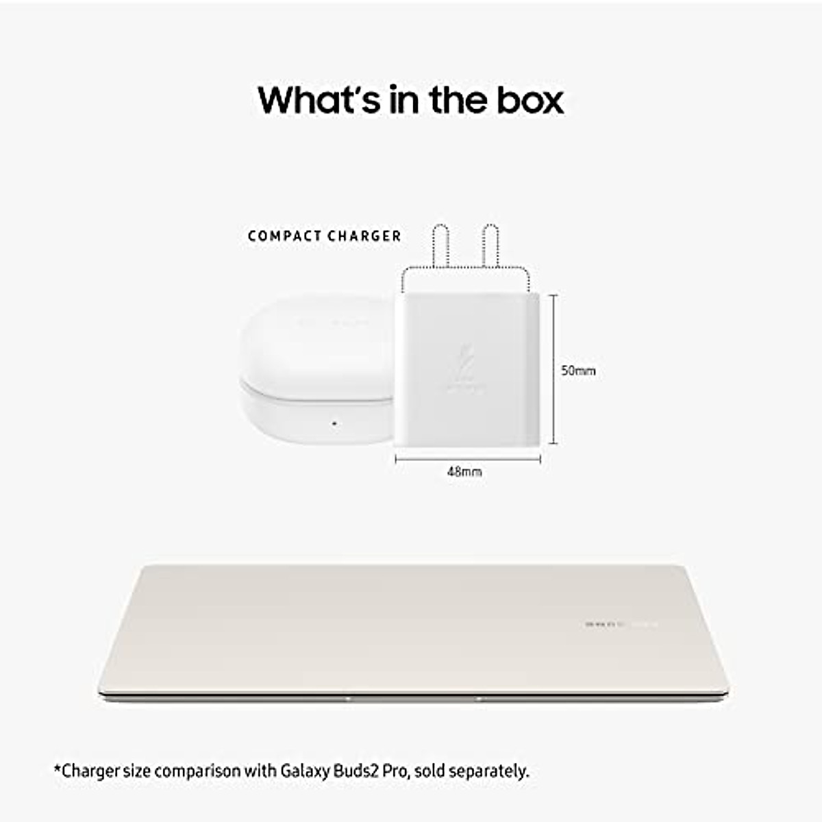 SAMSUNG 14” Galaxy Book3 Pro Laptop Computer, 13th Gen Intel Core i7-1360P Processor / 16GB / 512GB, 3K AMOLED Screen, 120hz, Fingerprint Reader, FHD Webcam, 2023 Model, NP940XFG-KA2US, Beige