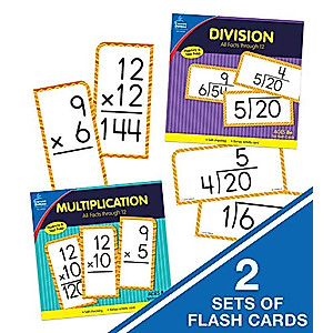 Carson Dellosa 3rd Grade Homeschool Learning Kit—Spectrum Reading and Math Workbooks, Cursive Handwriting Workbook, Division and Multiplication Flash Cards, Posters, and STEM Activities (8 pc)