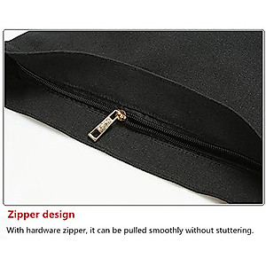 Canvas Crossbody Bag Casual Handbags Work Travel Bag Hobo Bag Shoulder Tote Purse Shopping Bag For Women Girls（Black）