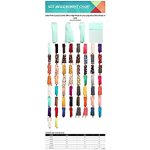 Women's Stylish Spandex Comfy Fold-Over Flare Long Maxi Skirt Made in USA