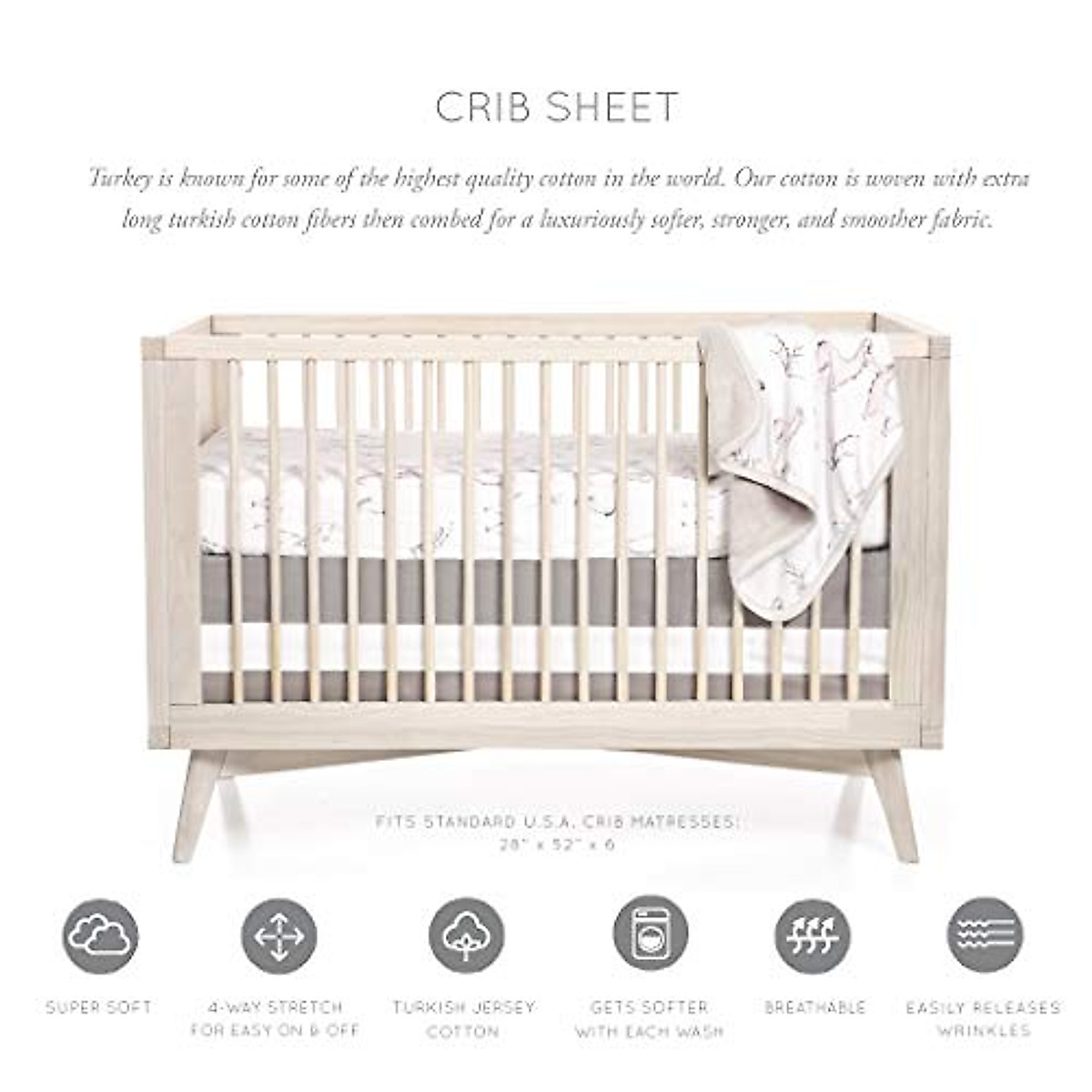 Oilo Baby Blanket Bundle | Cute Lightweight Cotton Fabric Comforter | Cozy, Soft wash & Waterproof Diaper Change pad, Blanket & Crib Sheet | for Infant/Toddler | Newborn Nursery Collection | Llama