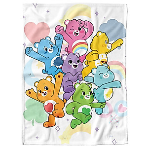 LOGOVISION Care Bears Lightweight Baby Blanket, 30"X40", Care Bears Unisex for Infants Girls & Boys