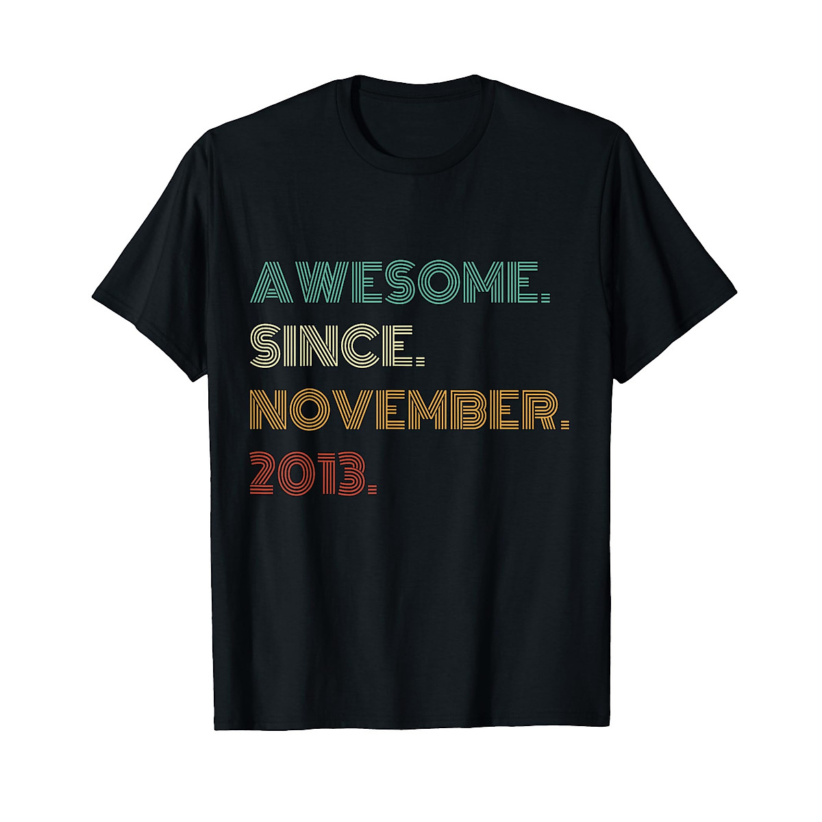 11 Years Old Awesome Since November 2013 11th Birthday T-Shirt