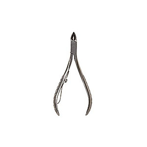 Cuticle Trimmer by Revlon, Half Jaw Cuticle Remover Tool, Nail Care, High Precision Blade, Easy Grip, Stainless Steel (Pack of 1)