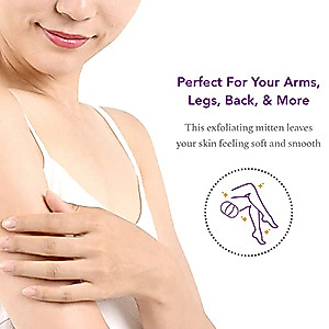 Hair Off Hair Remover Mitten - All-Natural, Painless & Chemical Free - Full Body Hair Removal - Slows & Lessens Regrowth - Exfoliates Skin (3 Mittens Per Box)