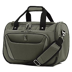 Travelpro Maxlite 5 Softside 2pc Set Expandable Carry On Upright 2 Wheel Luggage/Soft Underseat Tote, Lightweight Suitcase, Men and Women, Slate Green