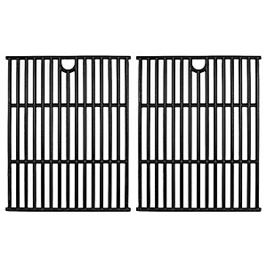 Uniflasy Cast Iron Cooking Grates for Expert Grill 720-0968C 5-Burner Propane Gas Grill Cooking Grid Replacement Part Kit (2X Grids)