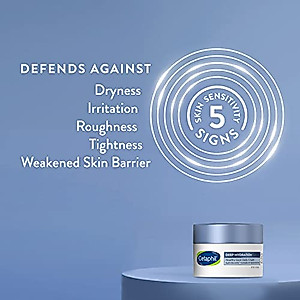 Cetaphil Deep Hydration Healthy Glow Daily Face Cream, 1.7 oz, 48 Hour Dry Skin Face Moisturizer for Sensitive Skin, With Hyaluronic Acid, Vitamin E & Vitamin B5