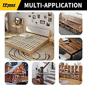 10 Pack 5/16-18 x 1-1/2 Inch Hanger Bolts Double Headed Bolts Self-Tapping Screw Hanger Bolts for Furniture (5/16-18" x 1-1/2")