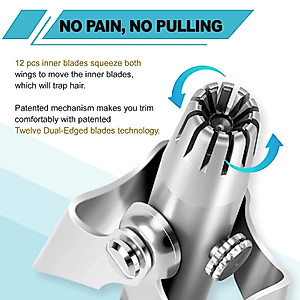 Colayer Manual Nose Hair Cutter with Care and Cleaning Brush, Washable with Water, Easy to Carry, Does Not Hurt Your Nostrils, Excellent Safety, Grooming and Cleanliness, No Batteries Required