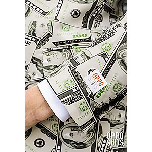 OppoSuits Men's Cashanova Party Costume Suit, Multi, 44