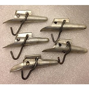Vintage Maple Sap Spiles, Metal Maple Syrup Taps w/hooks (5-PACK)