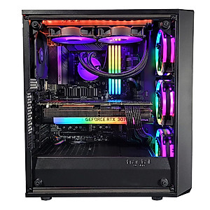 XOTICPC Meshify C Desktop (AMD Ryzen 9 7900X 12-Core 5.6GHz Turbo, 64GB DDR5, 2TB NVMe SSD, RTX 4070 12GB, Win 11H, Wi-Fi 6E) Gaming and Entertainment Liquid Cooled PC