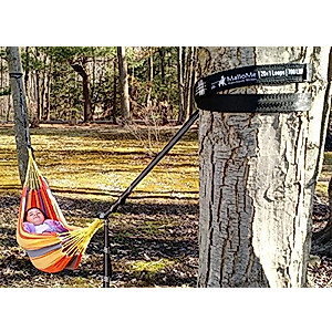 MalloMe XL Hammock Straps - Hammock Tree Straps Set 2000+ LBS Heavy Duty 40 Loops & 100% No Stretch Suspension System Kit - Camping Hammock Accessories | 2 Carabiners | 12 Feet