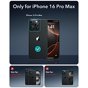 ESR 3 Pack for iPhone 16 Pro Max Screen Protector, [9H Hardness] [Military Grade Shatterproof] Tempered Glass Film with Flawless Fit Tray, HD Clear, Scratch Resistant