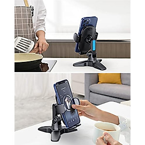 GUANDA TECHNOLOGIES CO., LTD. Cell Phone Stand, Desk Phone Holder, Upgraded Car Mount Phone Holder Dashboard Windshield