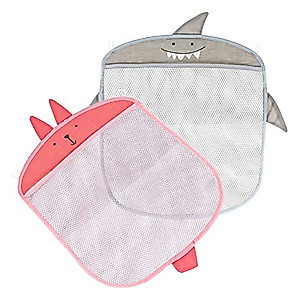 Kisangel 2pcs Baby Toy Storage Bag Hanging Bath Toy Storage Bath Toy Organizer Mesh Net Bin Baby Bathtub Game Holder Bathroom Wall Mounted Storage Tray Bag Shower Caddy