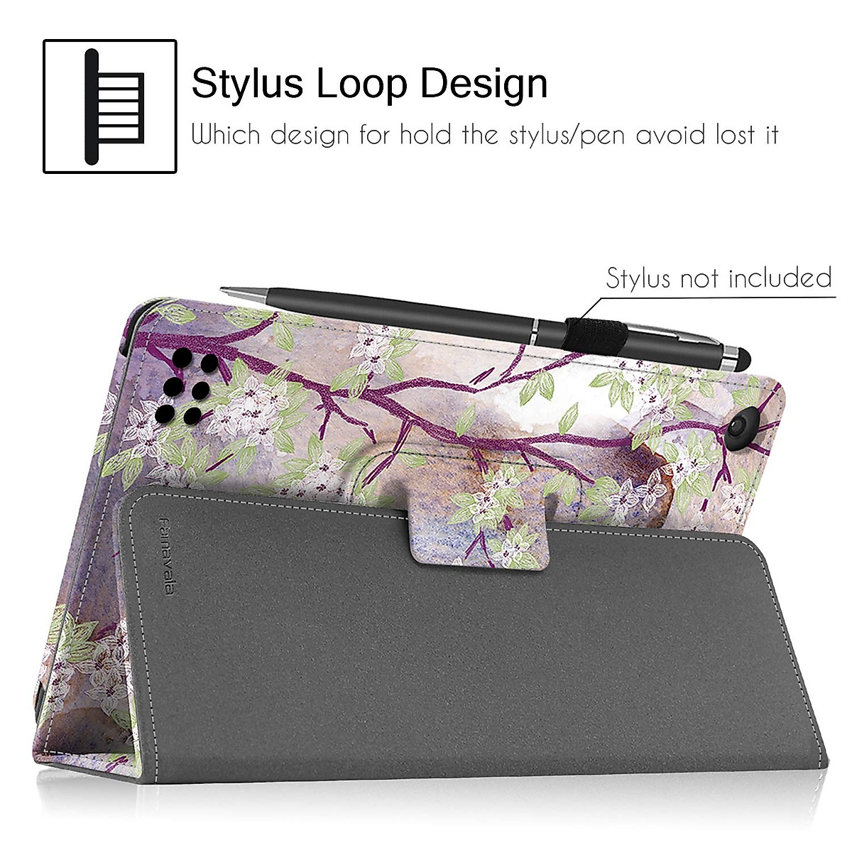 Famavala Folio Case Cover for Previous Version Fire 7 Tablet [9th / 7th Generation, 2019/2017 Release] (LoveTree)