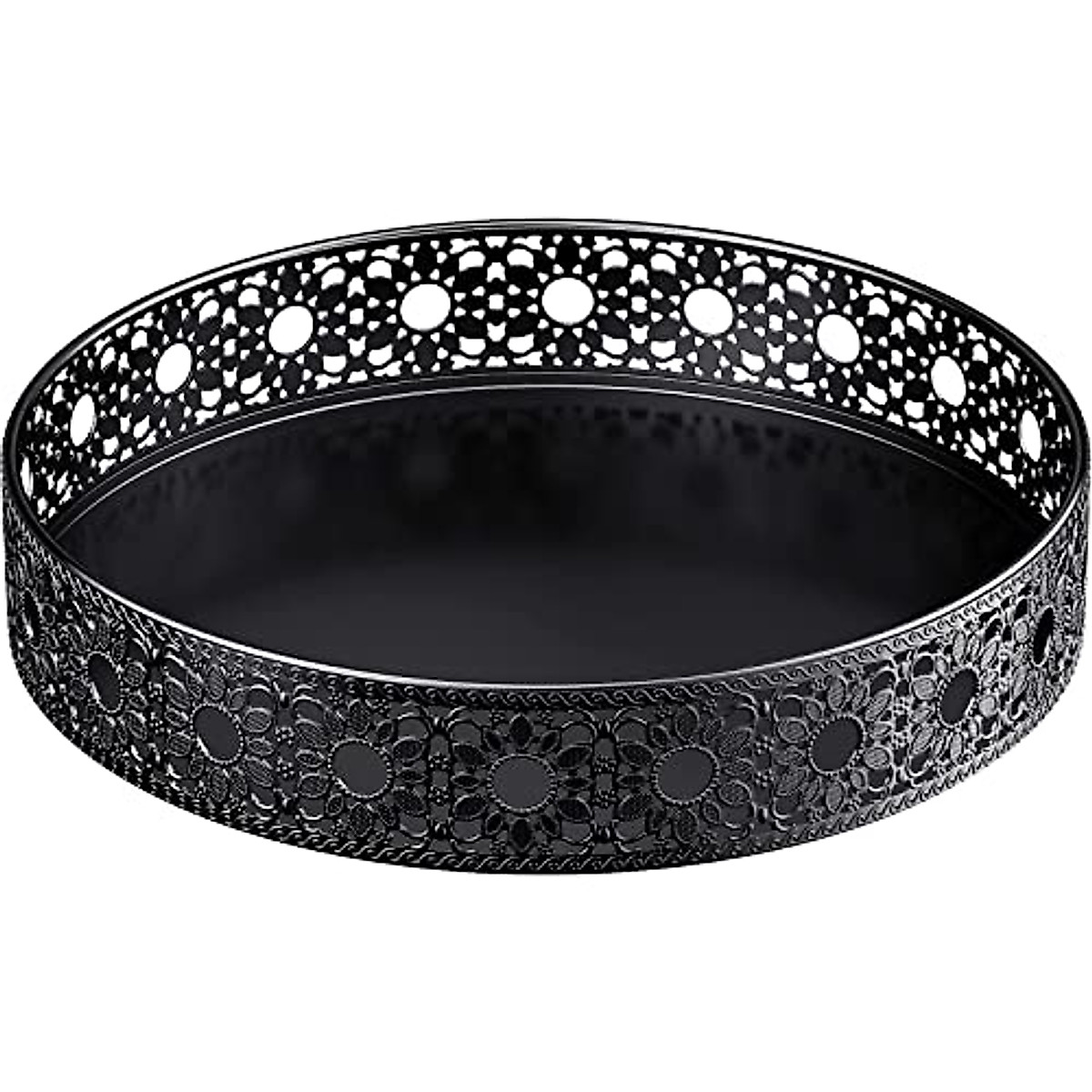 Lazy Susan Organizer, 11 Inch Lazy Susan Turntable for Cabinet Table, PHINOX Turntable Organizer Lazy Susan Spice Rack with Non-Slip Pad, Lazy Susan for Kitchen Bathroom Pantry Vanity (Metal)