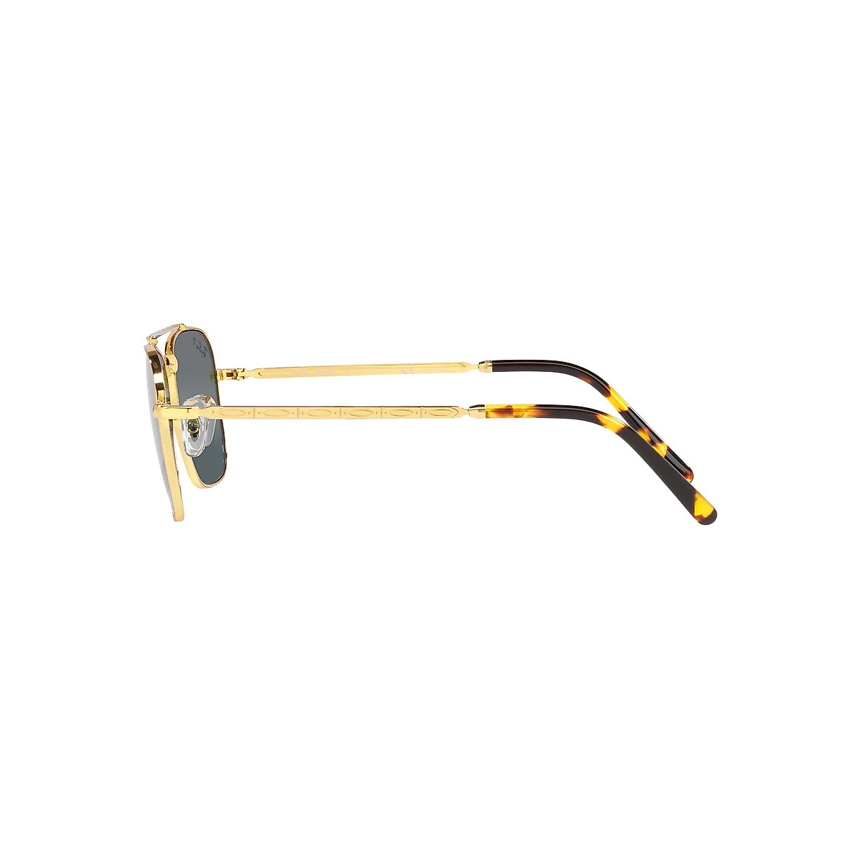 Ray-Ban RB3636 New Caravan Square Sunglasses, Legend Gold/Polarized Clear Gradient Dark Blue, 58 mm