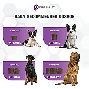 Nootie PROGILITY Daily Calming Aid Chews for Dogs - Aids Dog Anxiety, Separation Anxiety & Stress Relief with Melatonin - Dog Relaxant for All Size dogs - 90 ct. - Sold in Over 4,000 Pet Stores