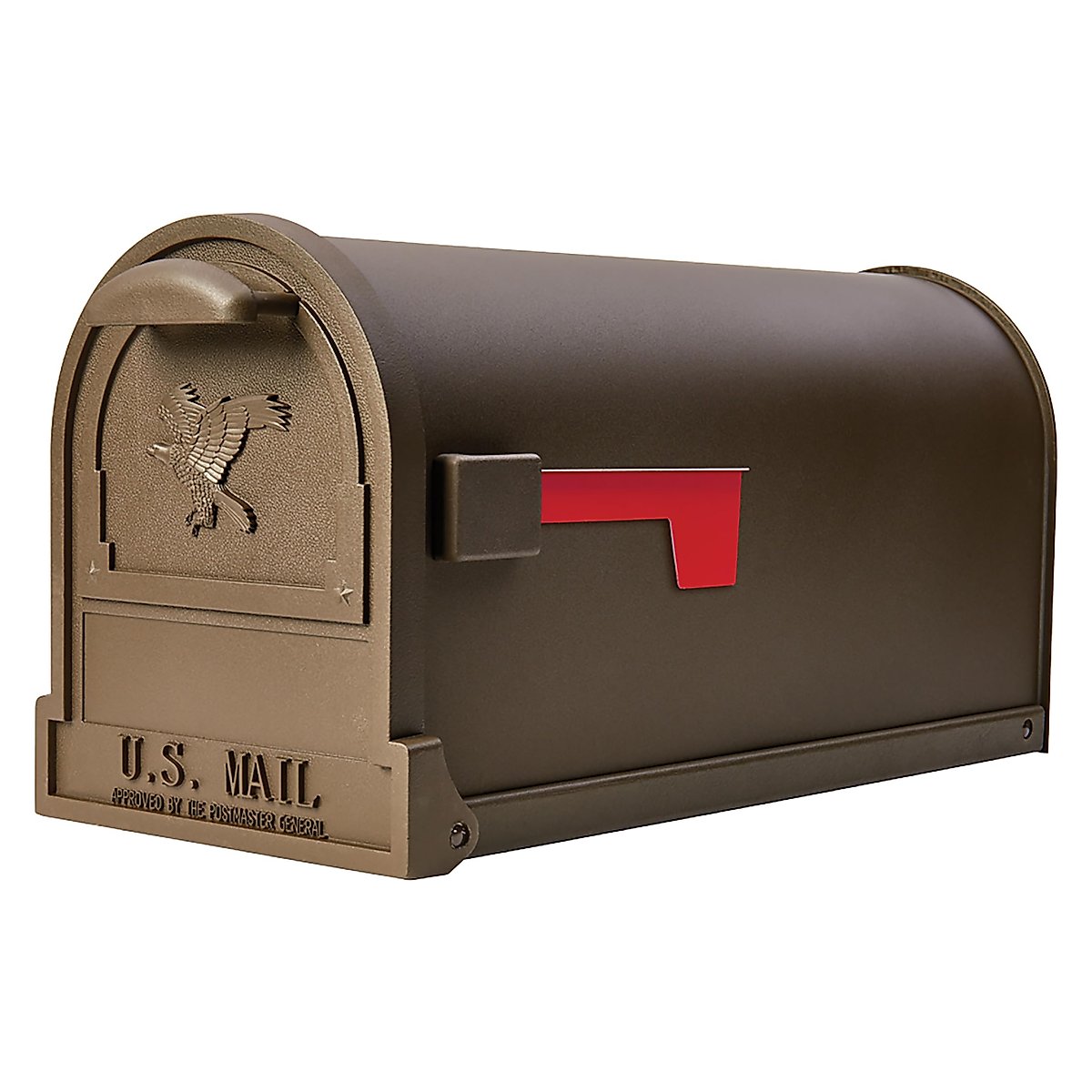 Gibraltar Arlington Large Capacity Galvanized Steel Bronze, Post-Mount Mailbox, AR15T000