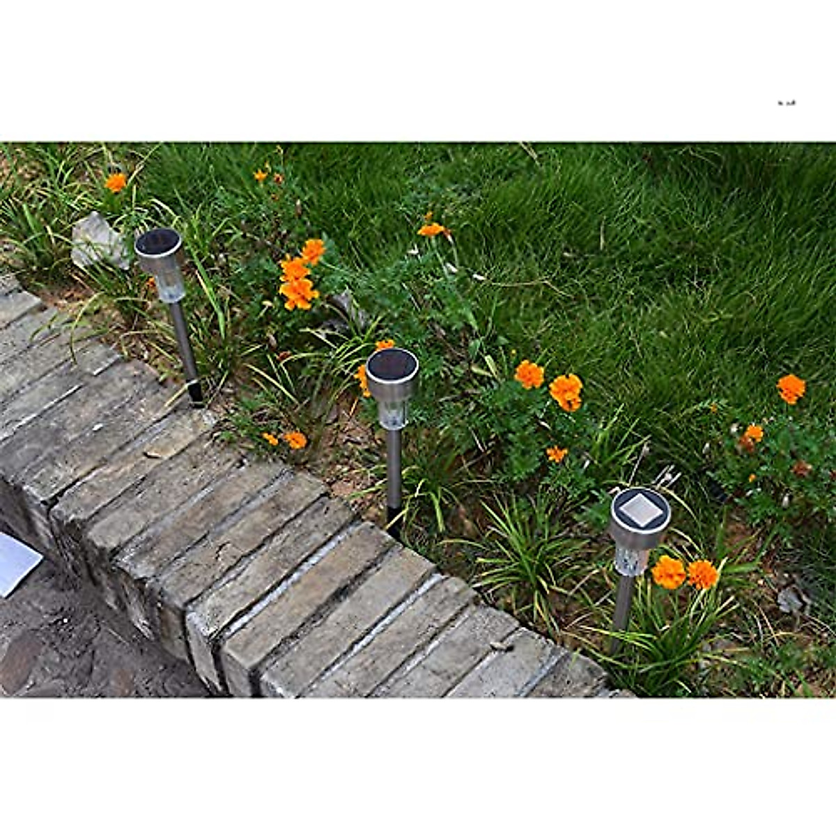 DJASM 2 Pcs Solar Powered Lawn Lights Outdoor Decorative Lawn Stake Column Lights for Home Garden Courtyardbubble Column Lamp