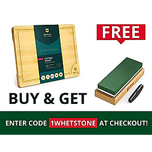 Bamboo Cutting Boards for Kitchen - Kitchen Chopping Board for Meat (Butcher Block) Cheese and Vegetables | Wooden Cutting Board Heavy Duty Serving Tray with Handles (XXXL, 24" x 18")