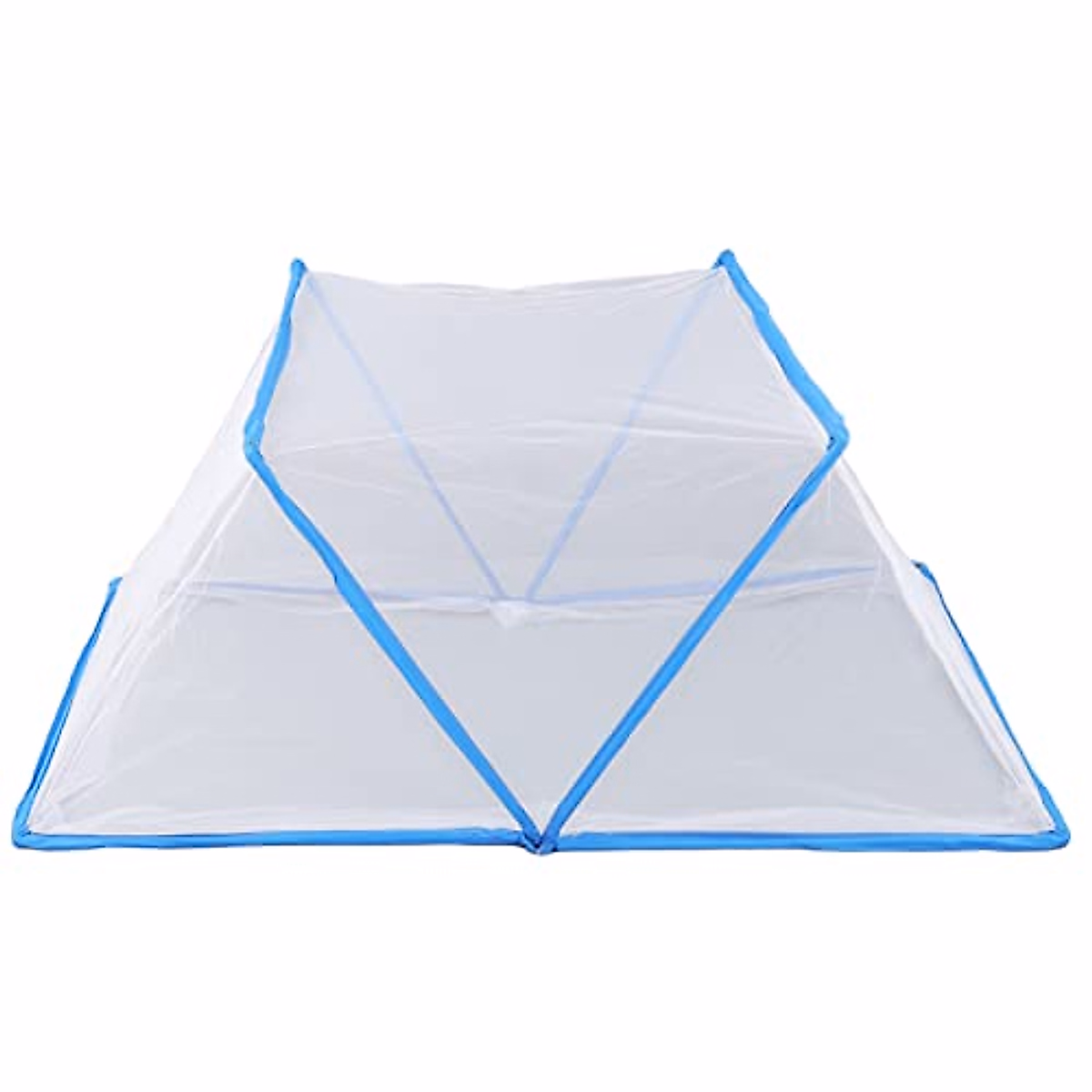 Baby Crib Tent, Mosquito Net Tent Foldable Portable Ventilate Summer Bedroom Net Tent for Baby Kids Students (Blue)