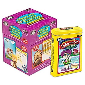 Super Duper Publications | Clues for Critical Thinking Secret Decoder Fun Deck | Understanding Inferences Flash Cards | Problem Solving and Reasoning Skills Bundle | Educational Learning Materials