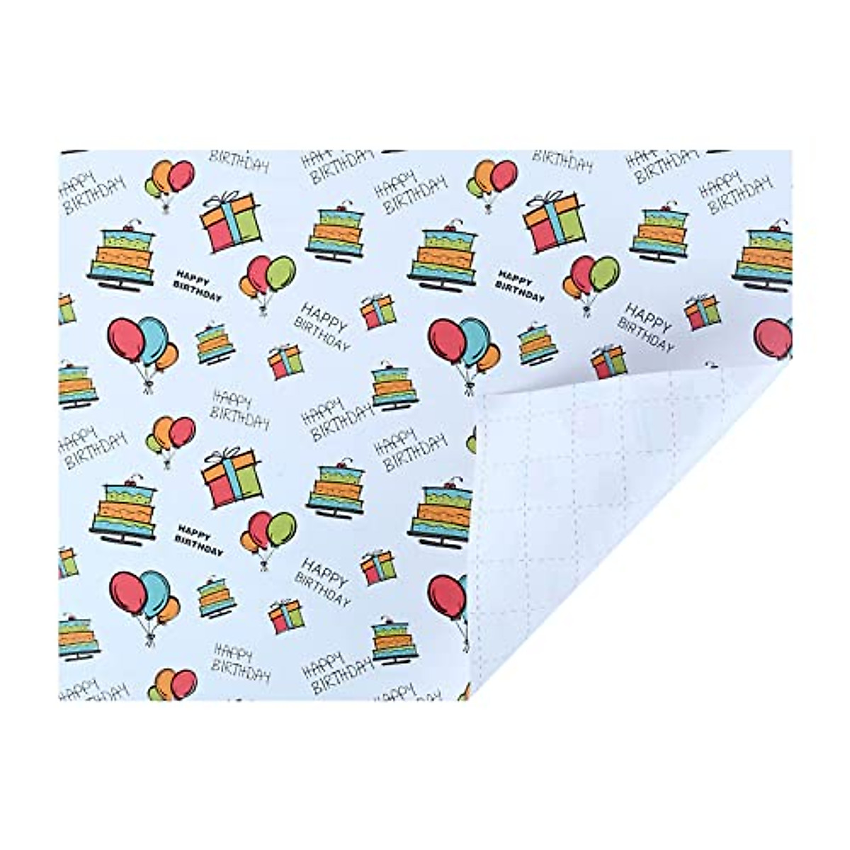 Birthday Wrap Wrapping Paper for Boys Girls Adults Cartoon Coated Paper Sheet Happy Birthday Gift for Kids Holiday Decoration 6 Cute & Funny Different Designs 27.56 x 19.69 Inch (6 PC)
