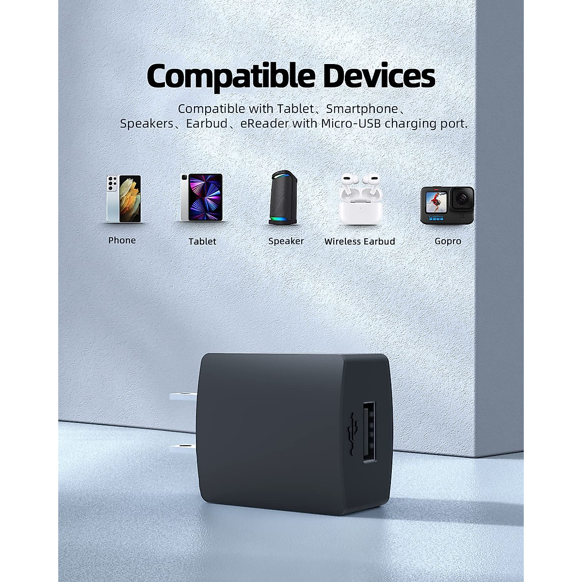 Micro USB Charger Fit for Ultimate Ears UE MegaBoom 3 Boom 2 3 Blast Roll 2 Mini Boom MegaBlast WonderBoom 1 2 Wonder Boom Portable Bluetooth Speaker Power Supply Adapter Cord