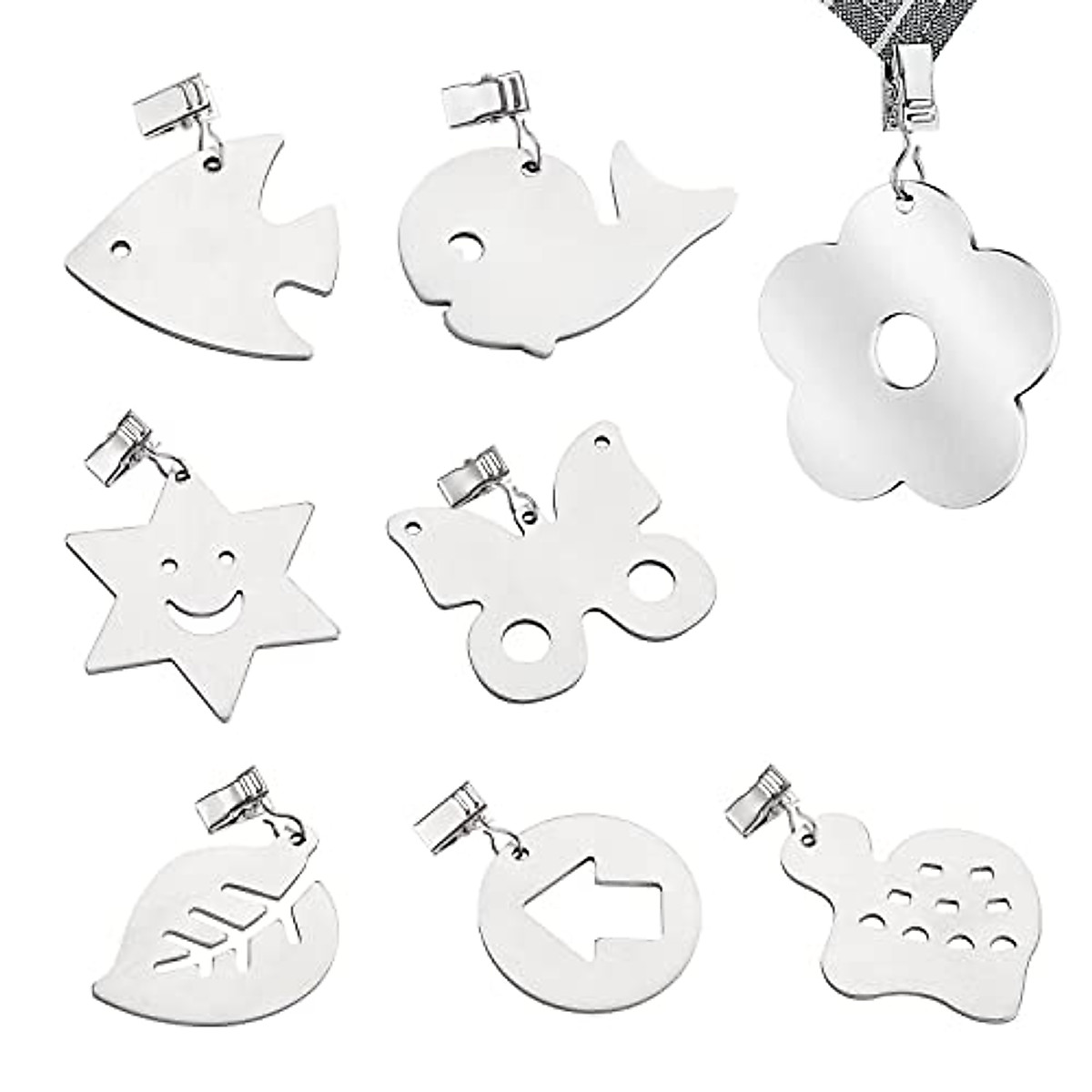 Rumtut Tablecloth Weights Set Stainless Steel Tablecloth Pendant Table Cover Weights Clips for Outdoor Party Picnic Garden Tables Decoration, 8 Pack