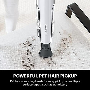 Shark CH963AMZ 2-in-1 Pet Pro Cordless Handheld Vacuum Ultracyclone System, Lightweight and Portable for Car and Home, Rechargeable, Washable Filter, XL Dust Cup, Crevice Tool & Scrubbing Brush, White