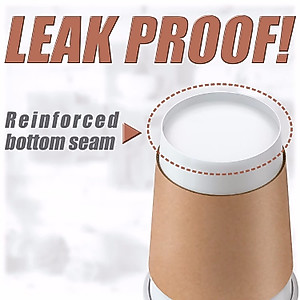 To Go Coffee Cups 120 Pack, Paper Coffee Cups With Lids Straws and Sleeves, Disposable Hot Beverage 12Oz Paper Coffee Cup