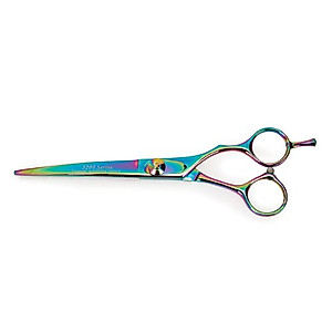 Master Grooming Tools Stainless Steel 5200 Rainbow Series Curved Pet Shears, 6-1/2-Inch